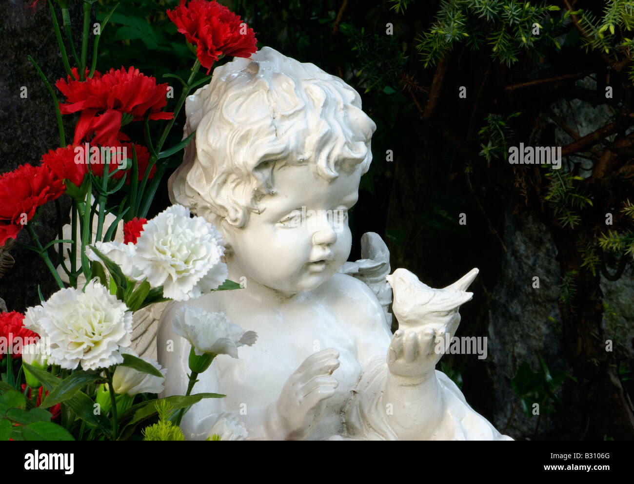 Angel holding bird hi-res stock photography and images - Alamy