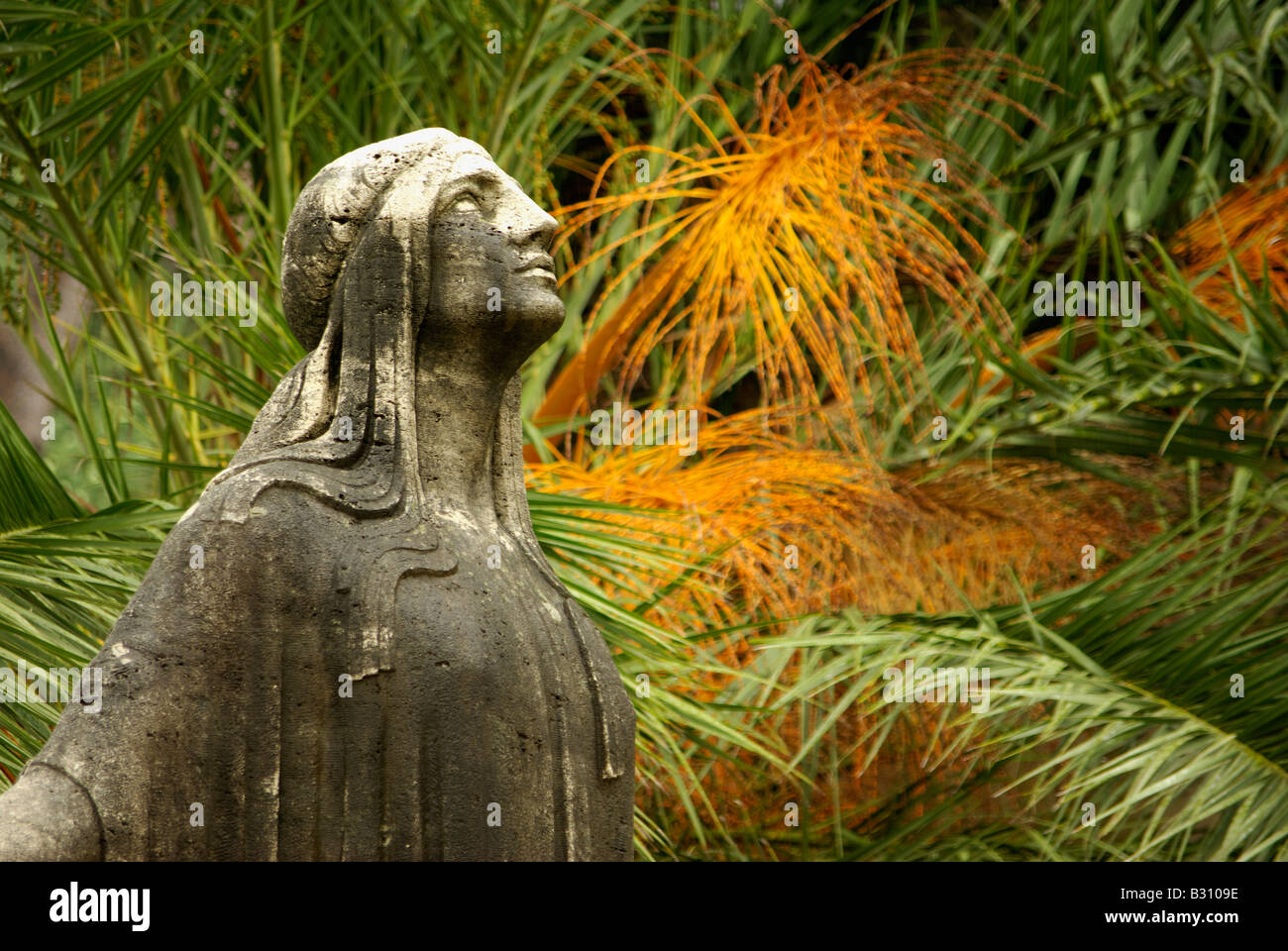 angel sculpture looking upward heavenward Stock Photo - Alamy