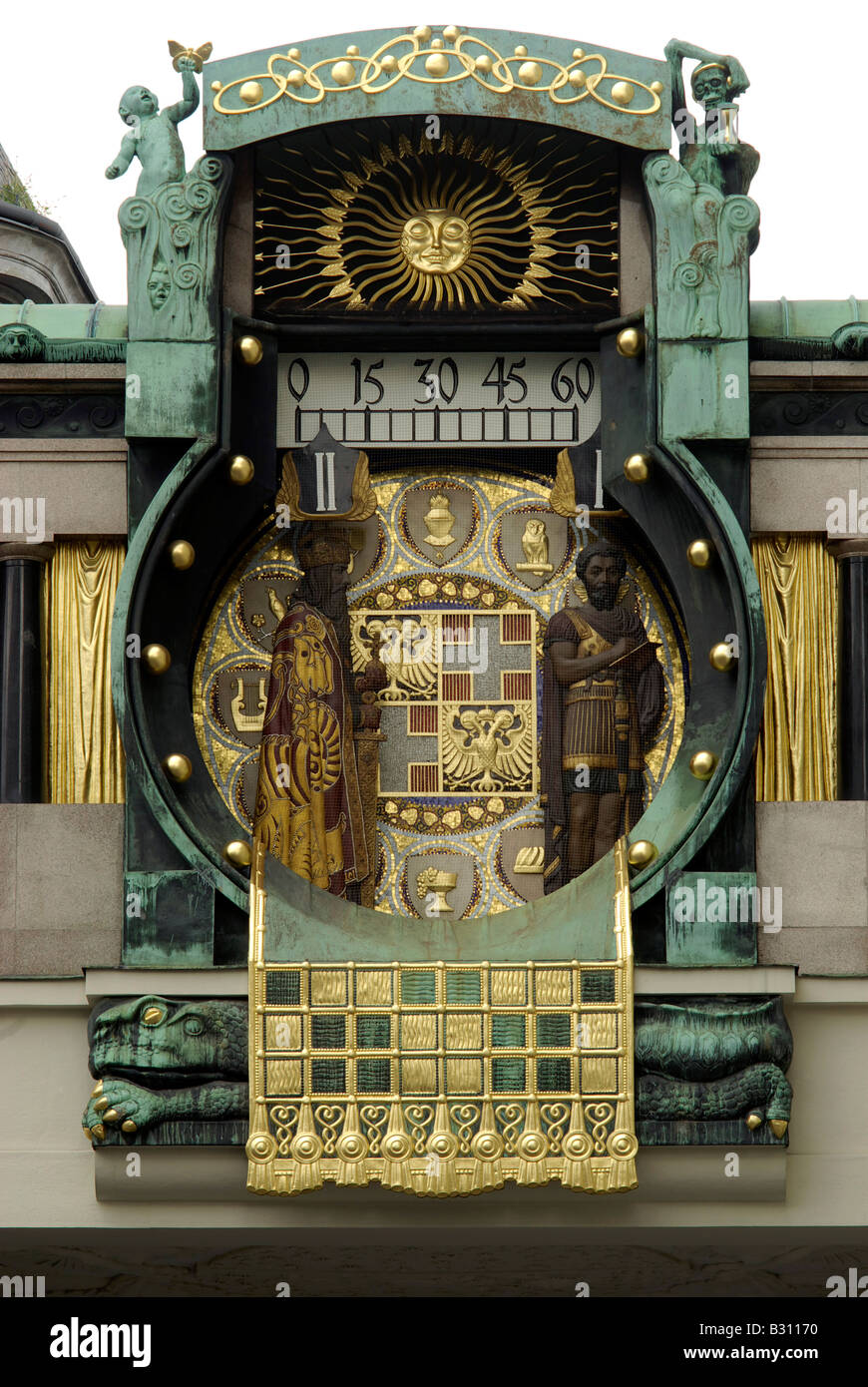 Anchor clock vienna austria hi-res stock photography and images - Alamy