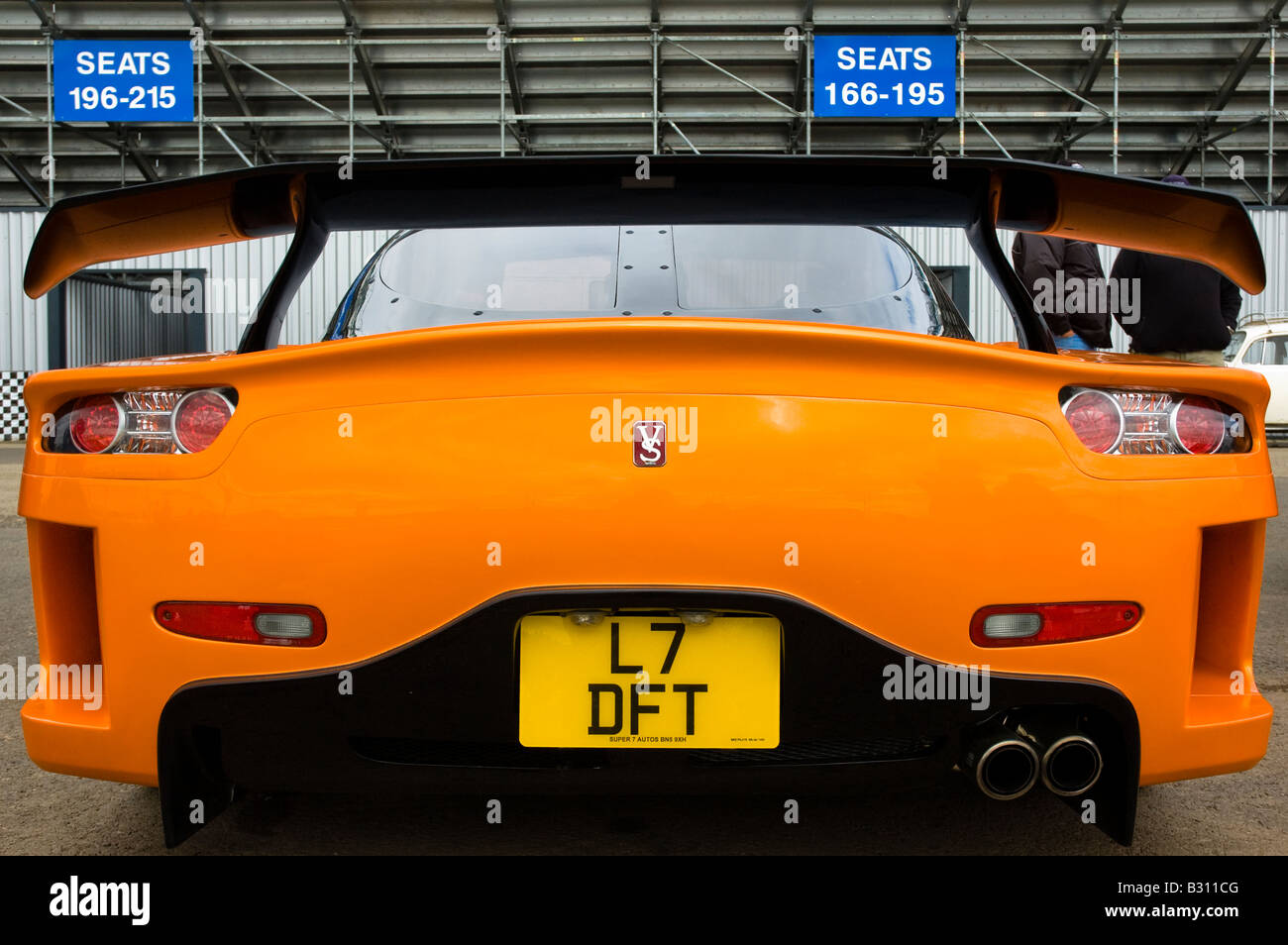 rear view of car Stock Photo - Alamy