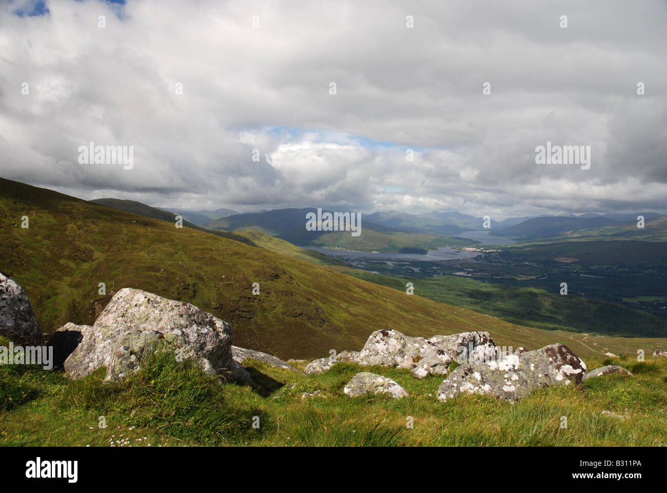 Meall Beag Lookout point on the Nevis Range Stock Photo - Alamy