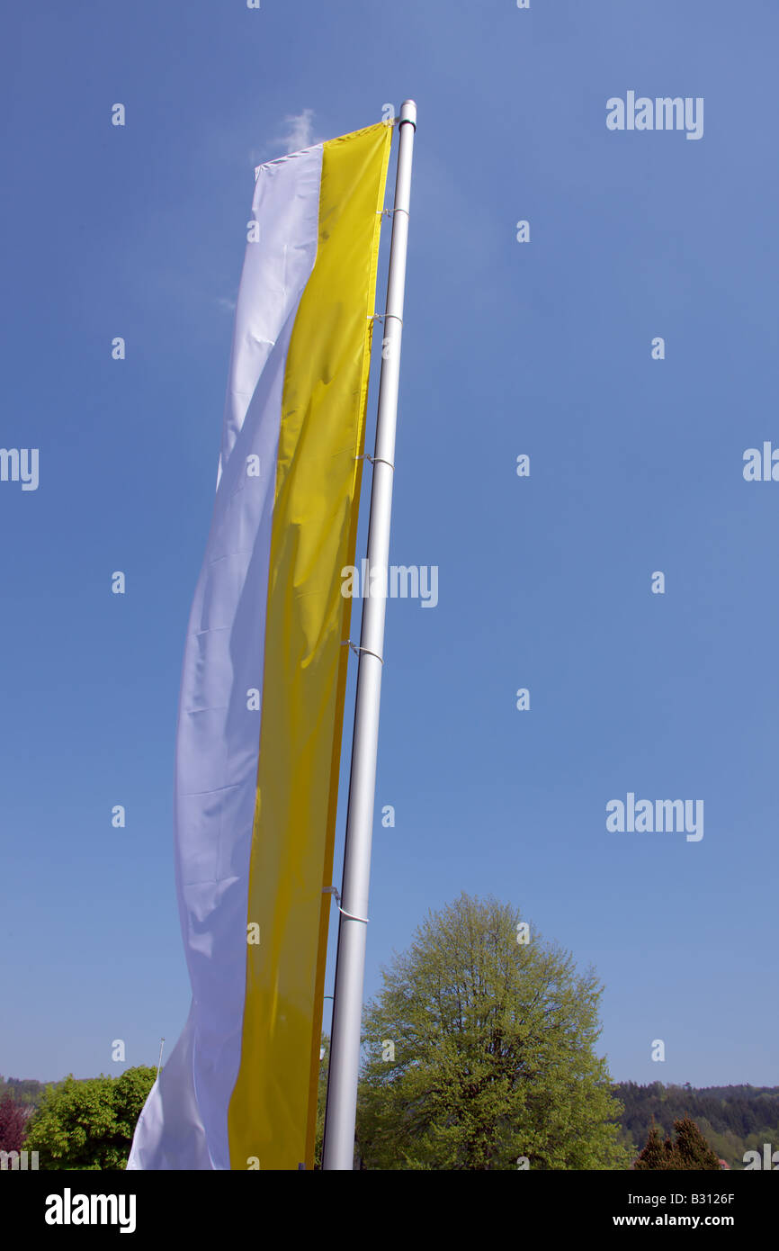 Flag of the Catholic Church Stock Photo - Alamy