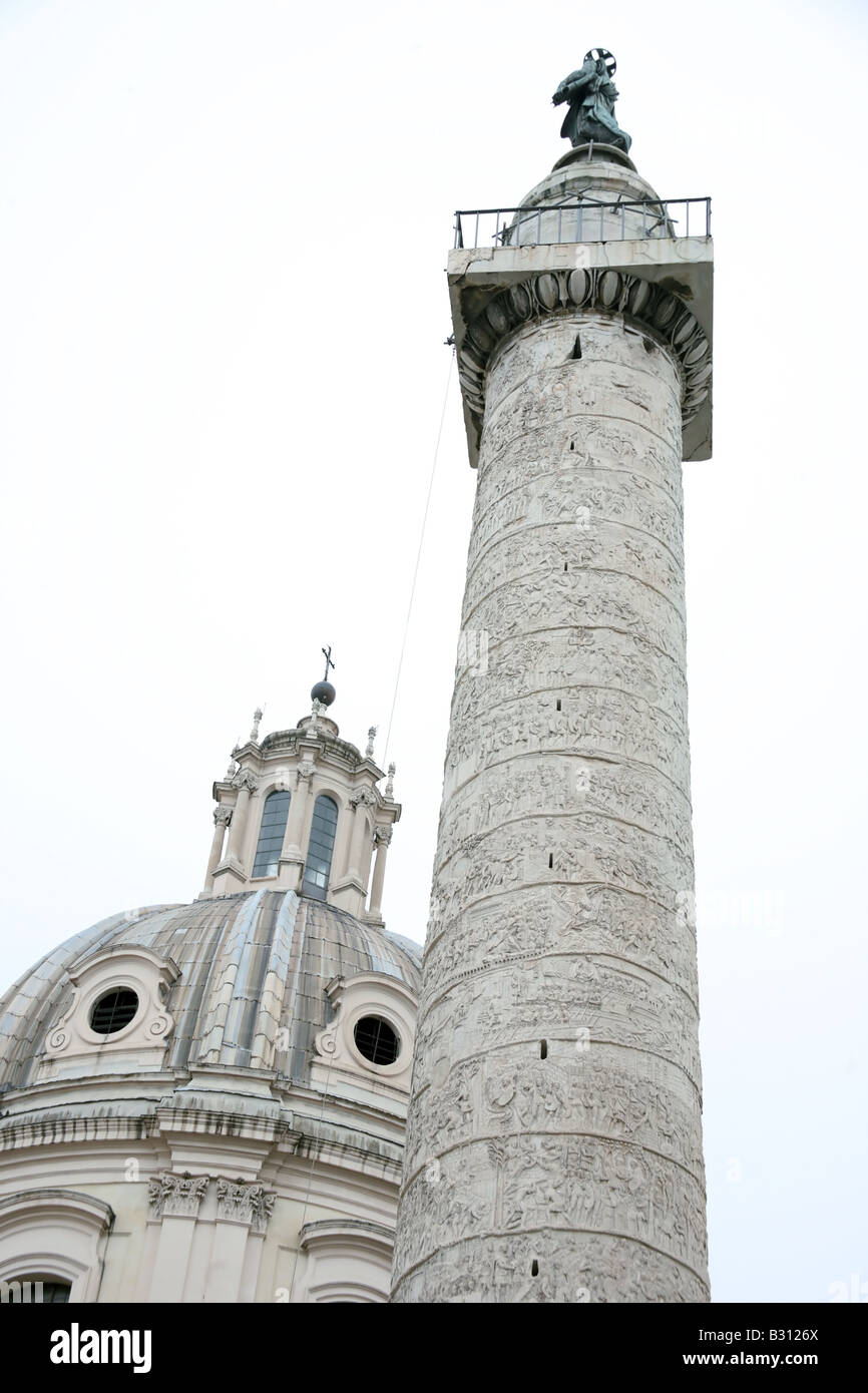 Italy, Rome, Trajan column Stock Photo - Alamy