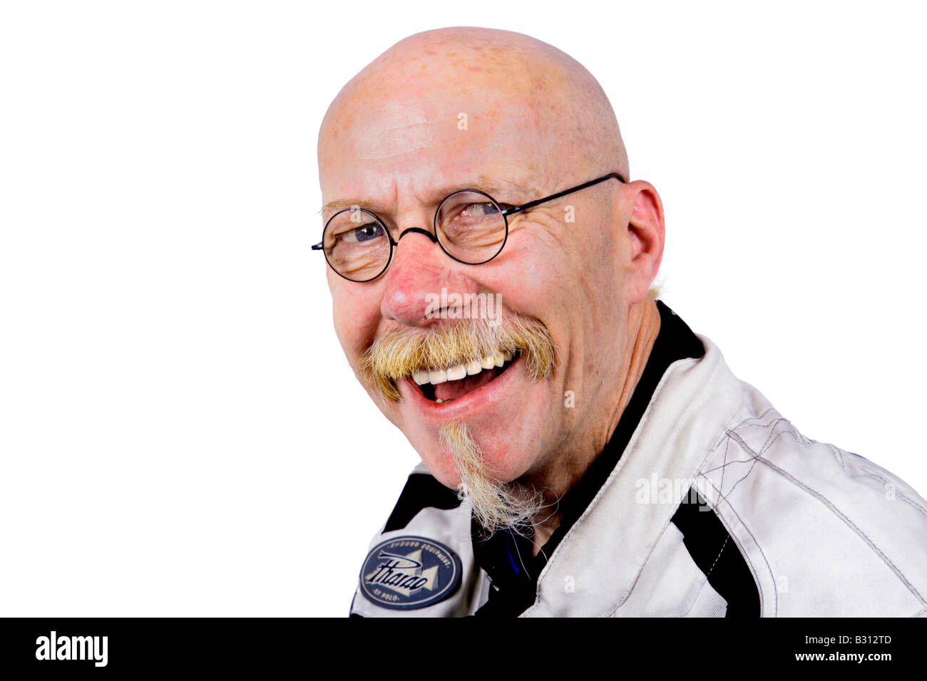 Biker bald hi-res stock photography and images - Alamy