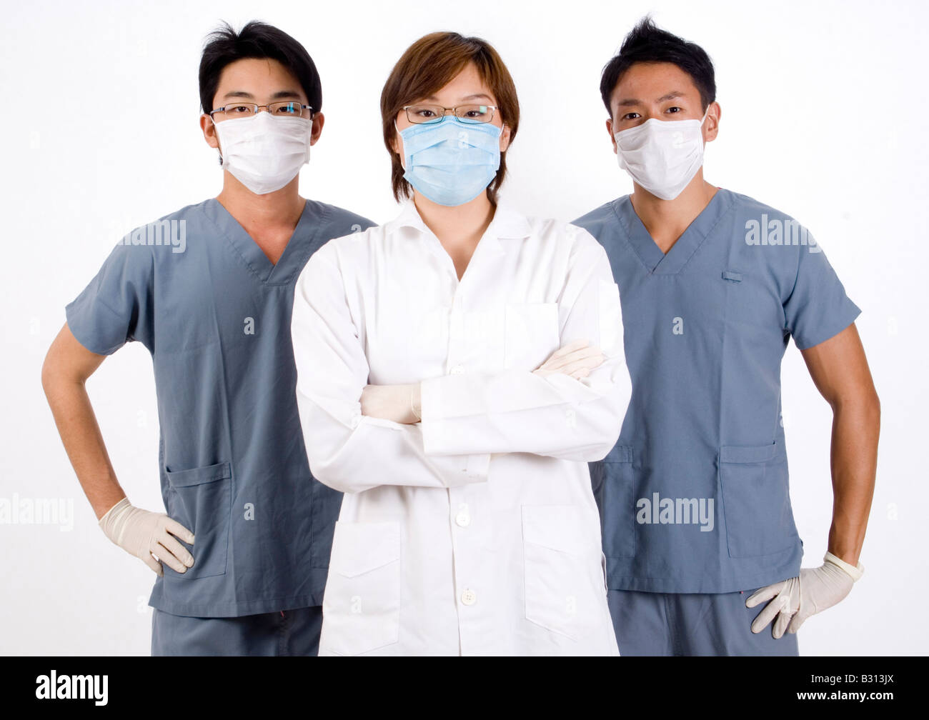 Three mask heads hi-res stock photography and images - Alamy