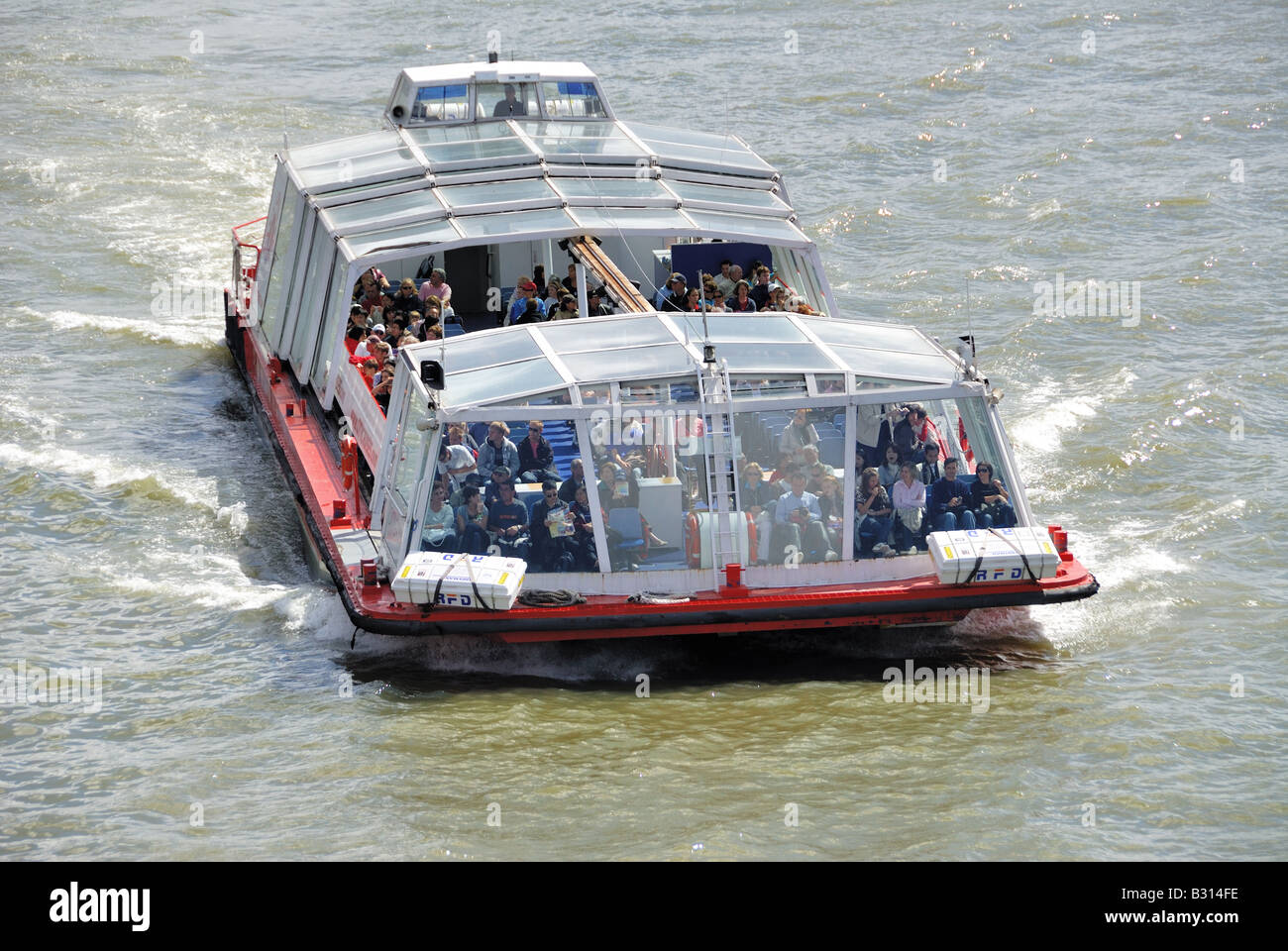 Boat Tour River Thames London England Stock Photo - Alamy