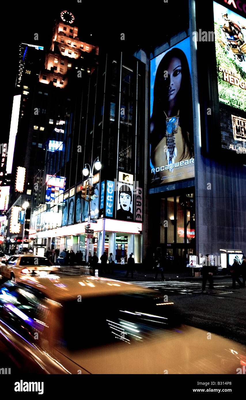 times square at night Stock Photo - Alamy