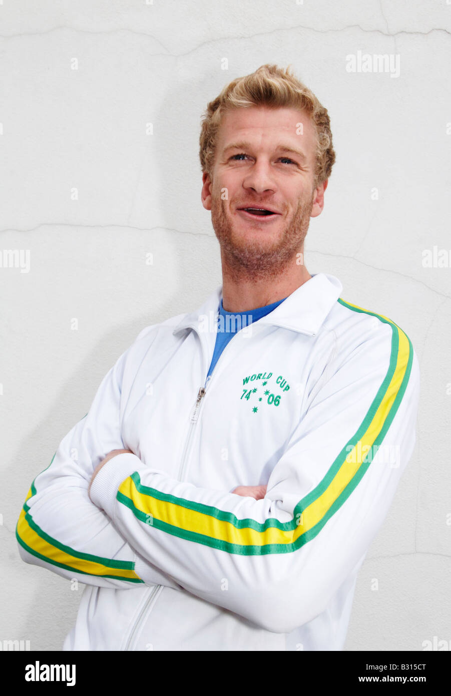 Young man wearing Australia jumper Stock Photo - Alamy