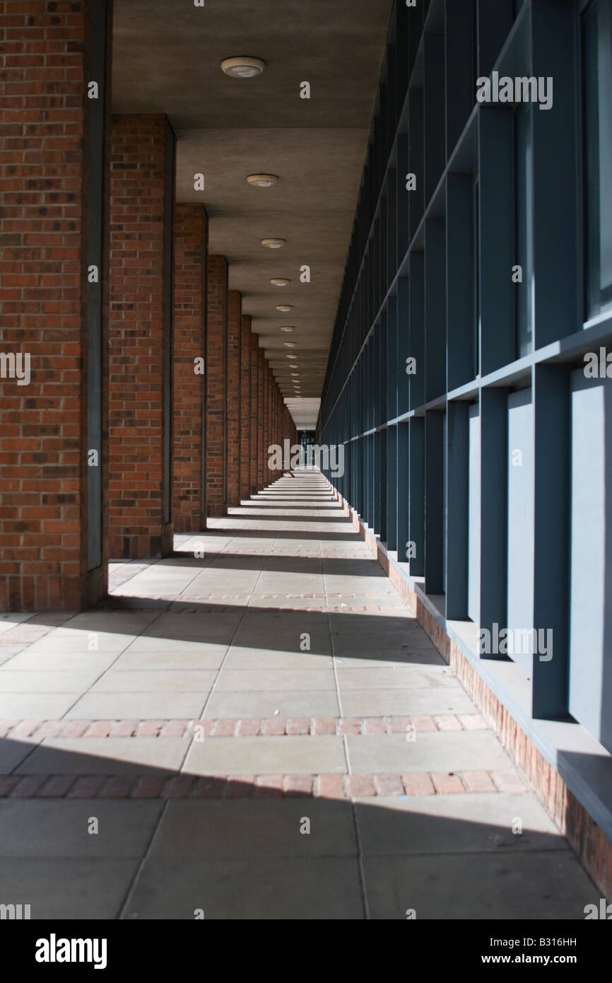 Outdoor corridor adjacent to physics and computer applications ...