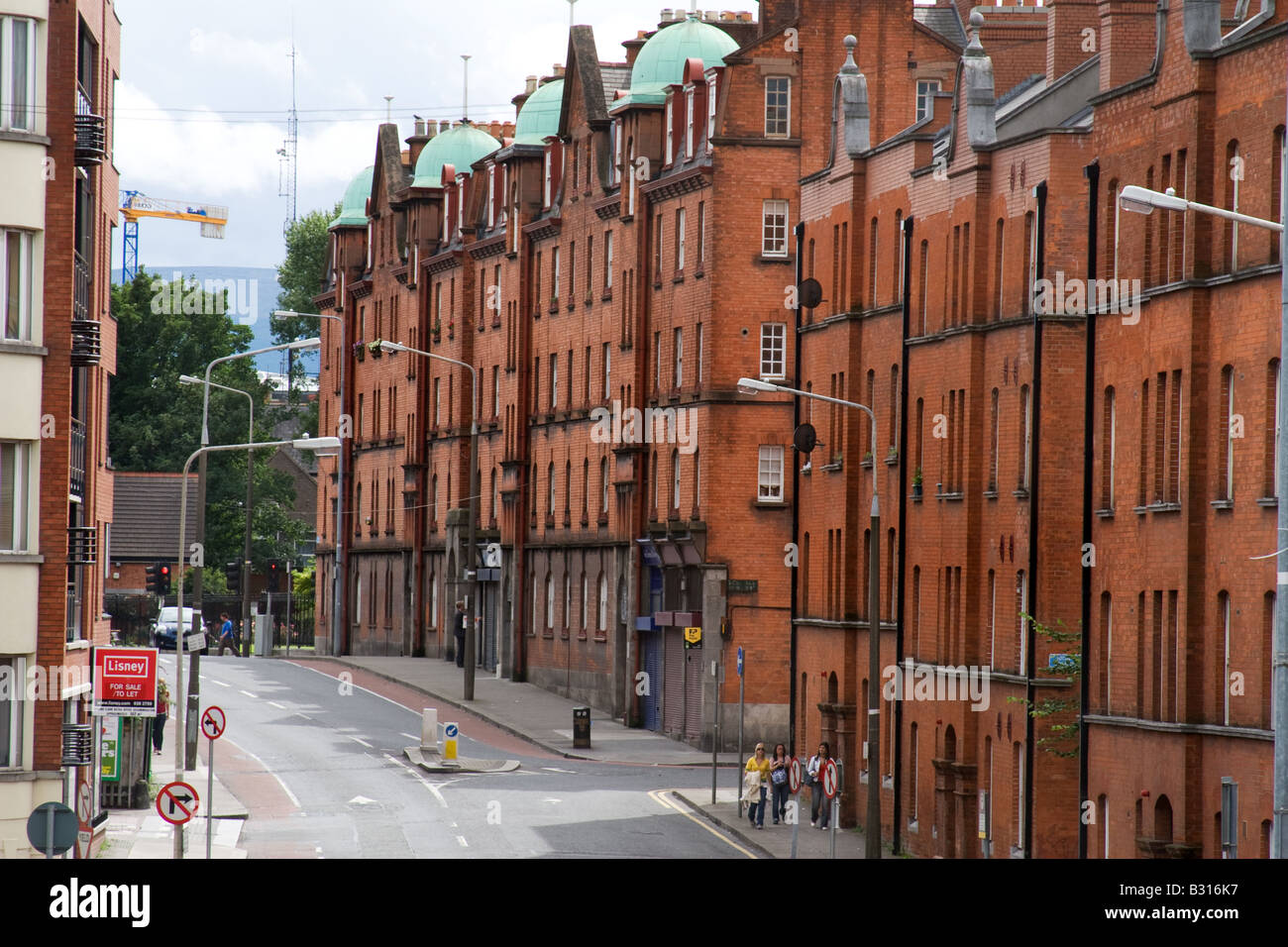 Redbrick buildings on Werburgh street in Dublin 2 Stock Photo - Alamy