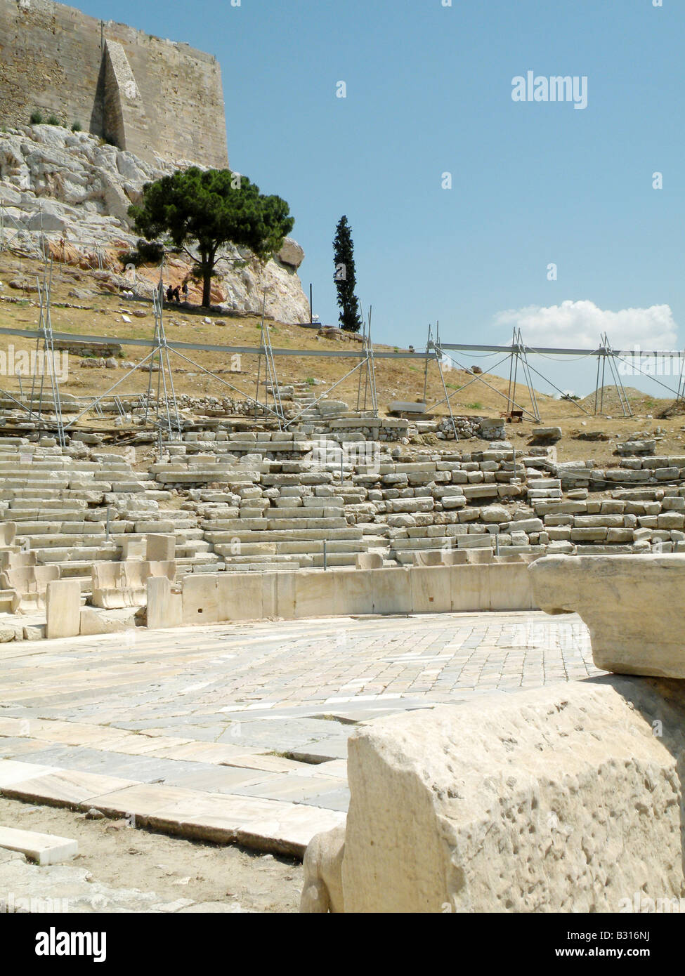 The Theatre of Dionysus at the acropolis of Athens Stock Photo - Alamy