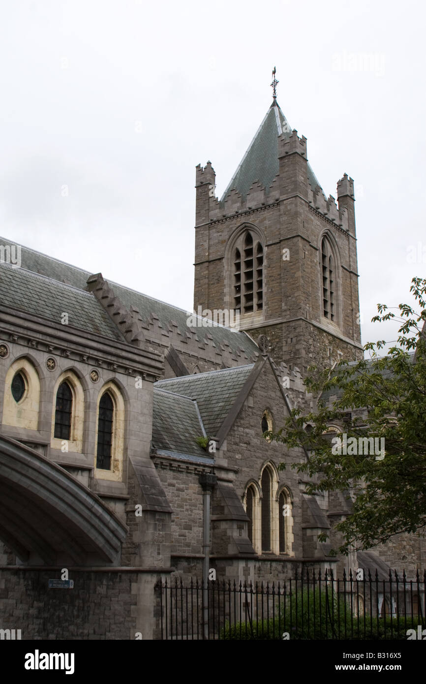 Christ Church Cathedral steeple and arch Stock Photo - Alamy