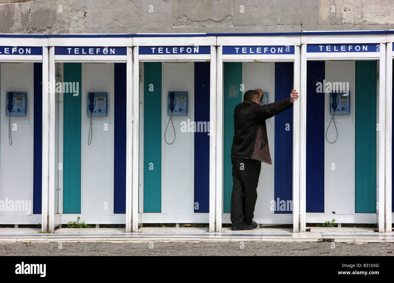 TUR Turkey Istanbul Public phones pay phones Stock Photo - Alamy