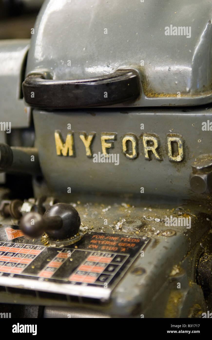 Myford super 7 Lathe Stock Photo - Alamy
