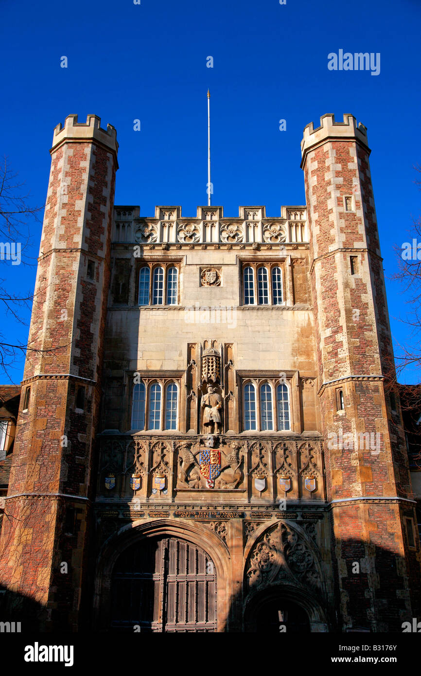 Trinity College entrance gate University Cambridge City Cambridgeshire ...
