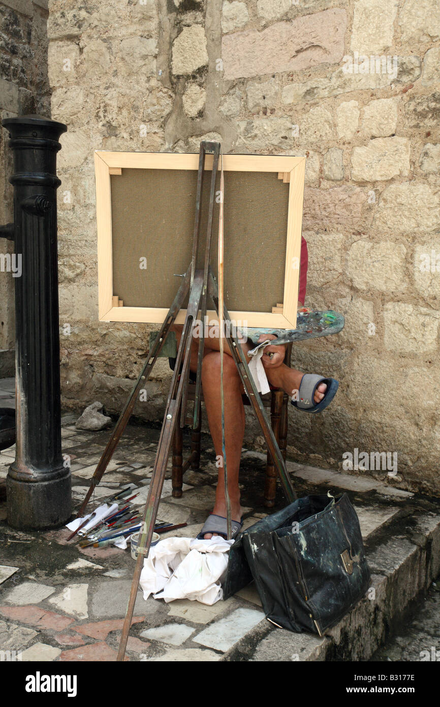 Street Artist in Montenegro Stock Photo - Alamy