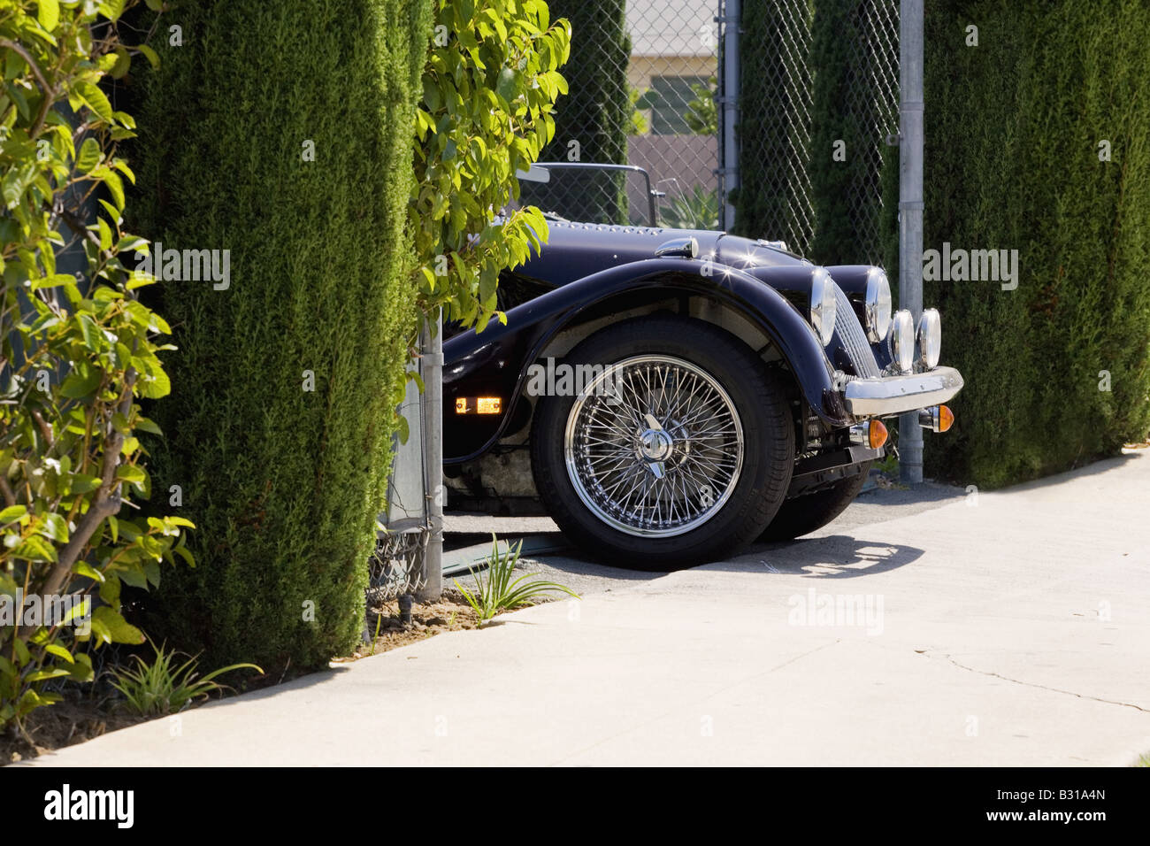 Front end of Morgan sports car Stock Photo - Alamy