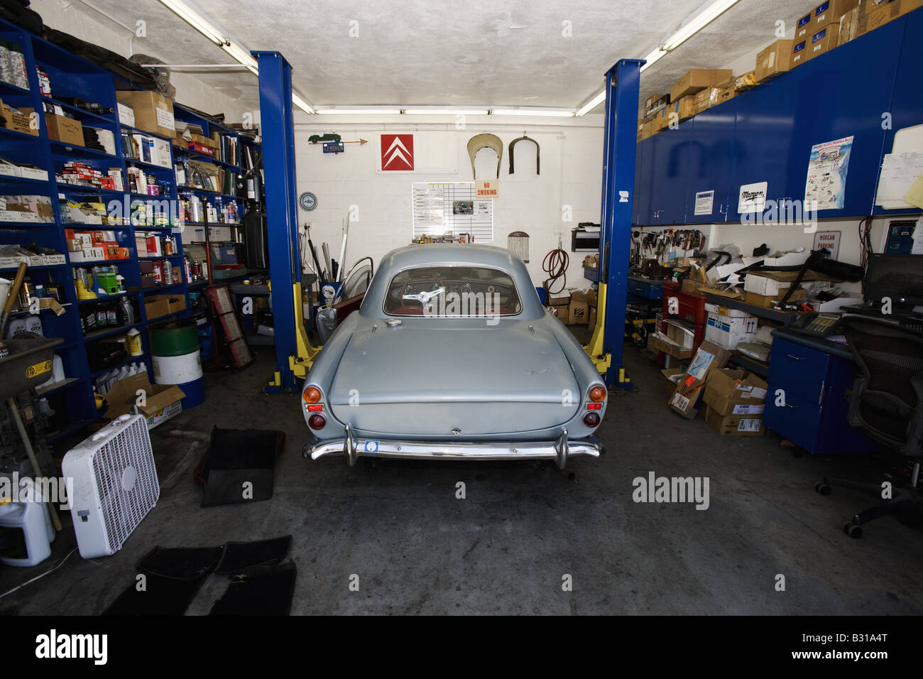 Rear view of Morgan sports car Stock Photo - Alamy