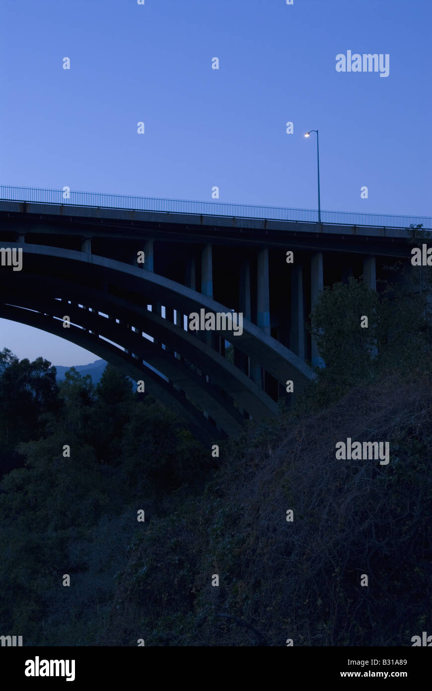 Bridge at dusk Stock Photo - Alamy