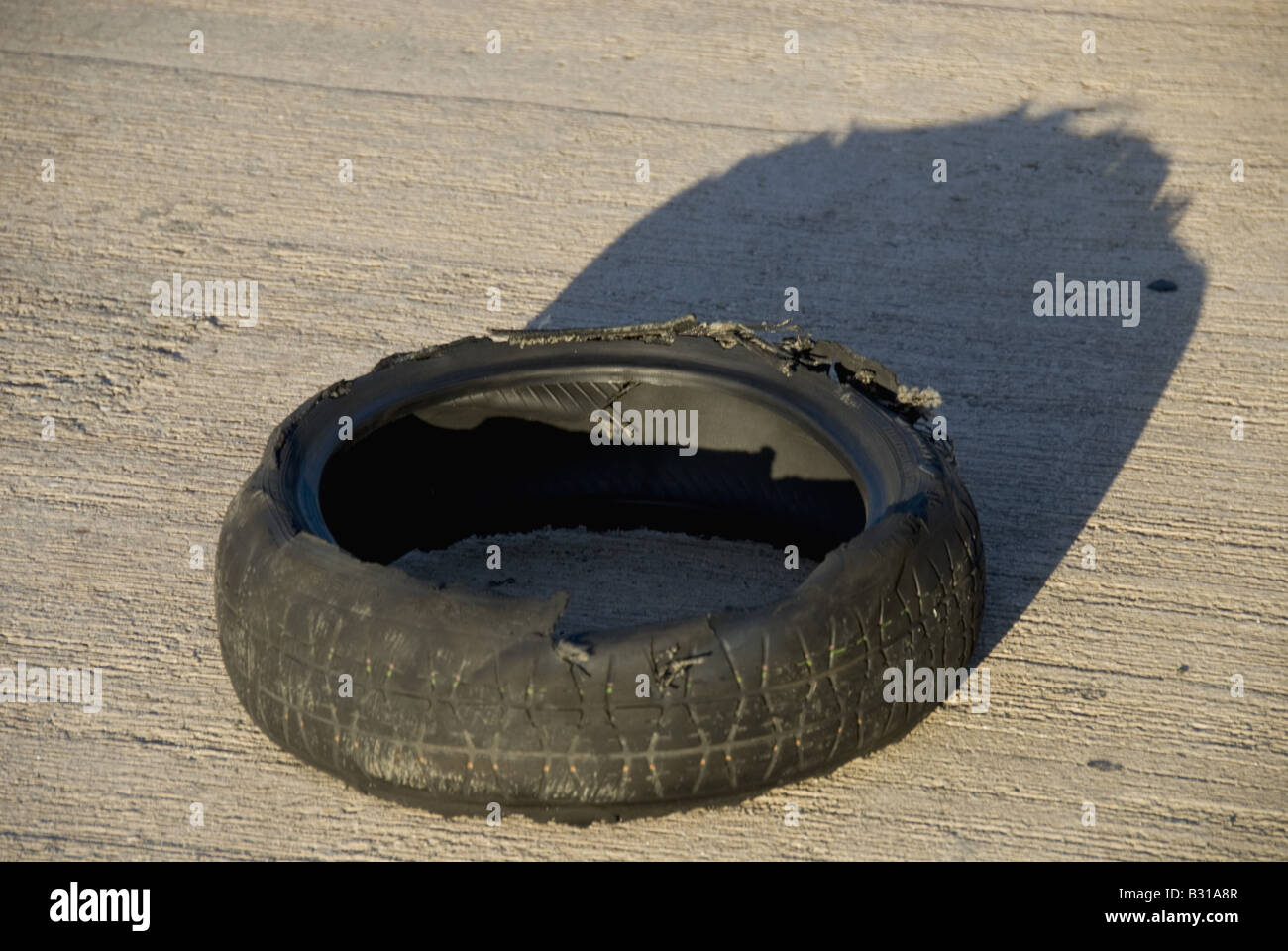 Broken Tire Stock Photos & Broken Tire Stock Images - Alamy
