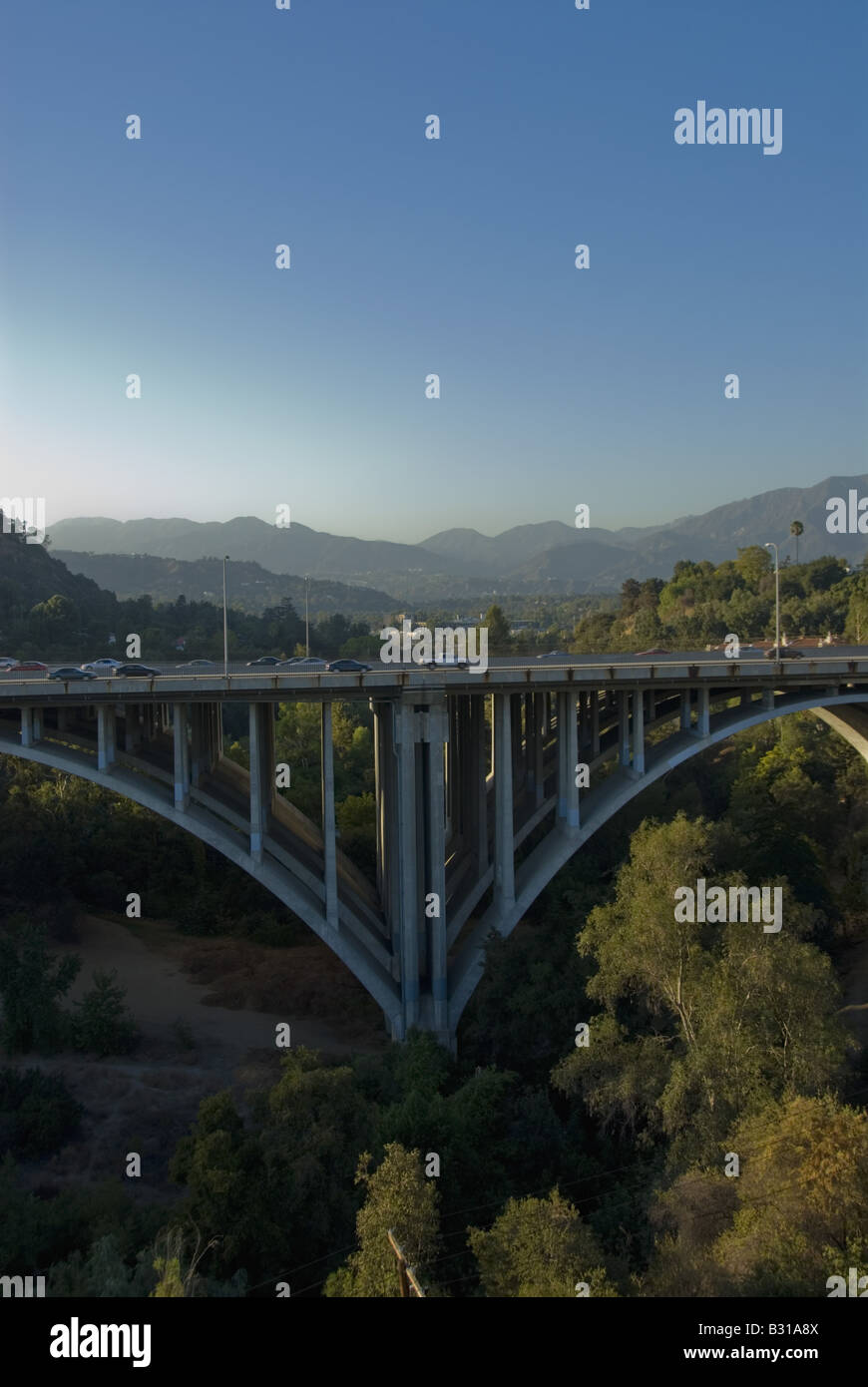 Traffic over bridge Stock Photo - Alamy