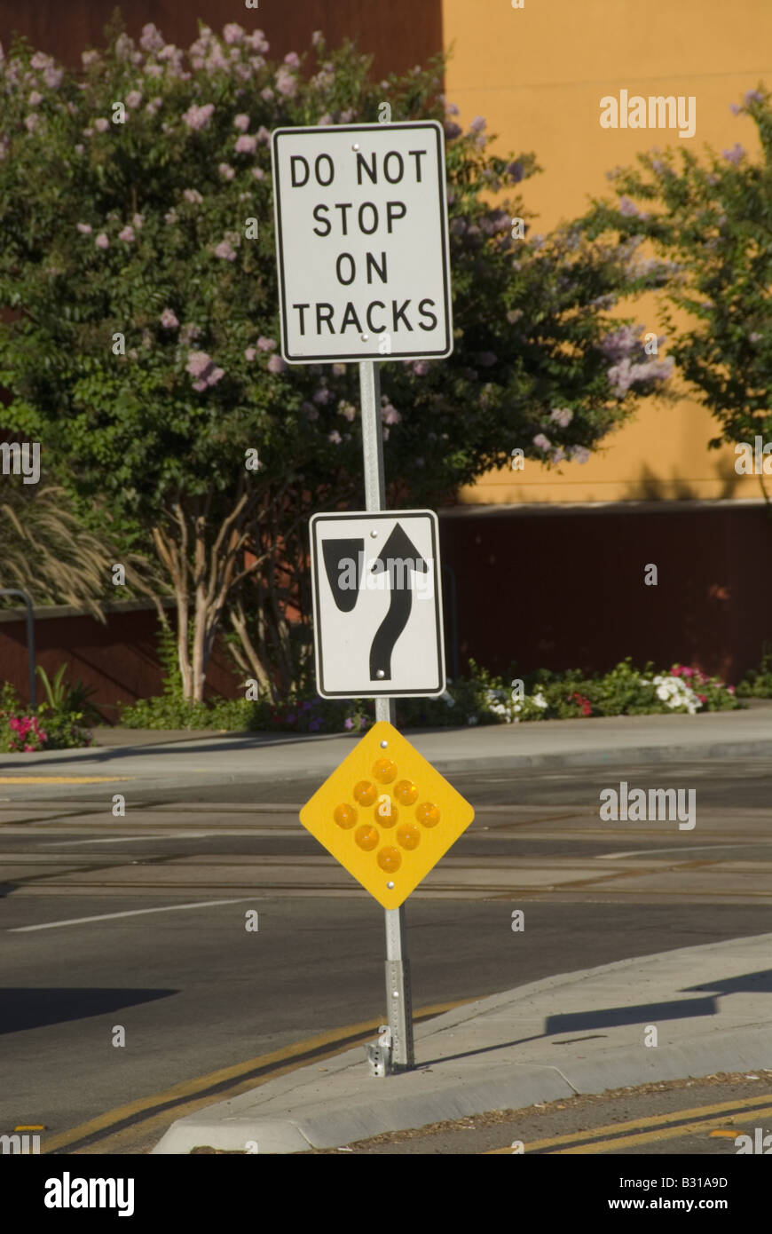Railroad traffic sign Stock Photo - Alamy