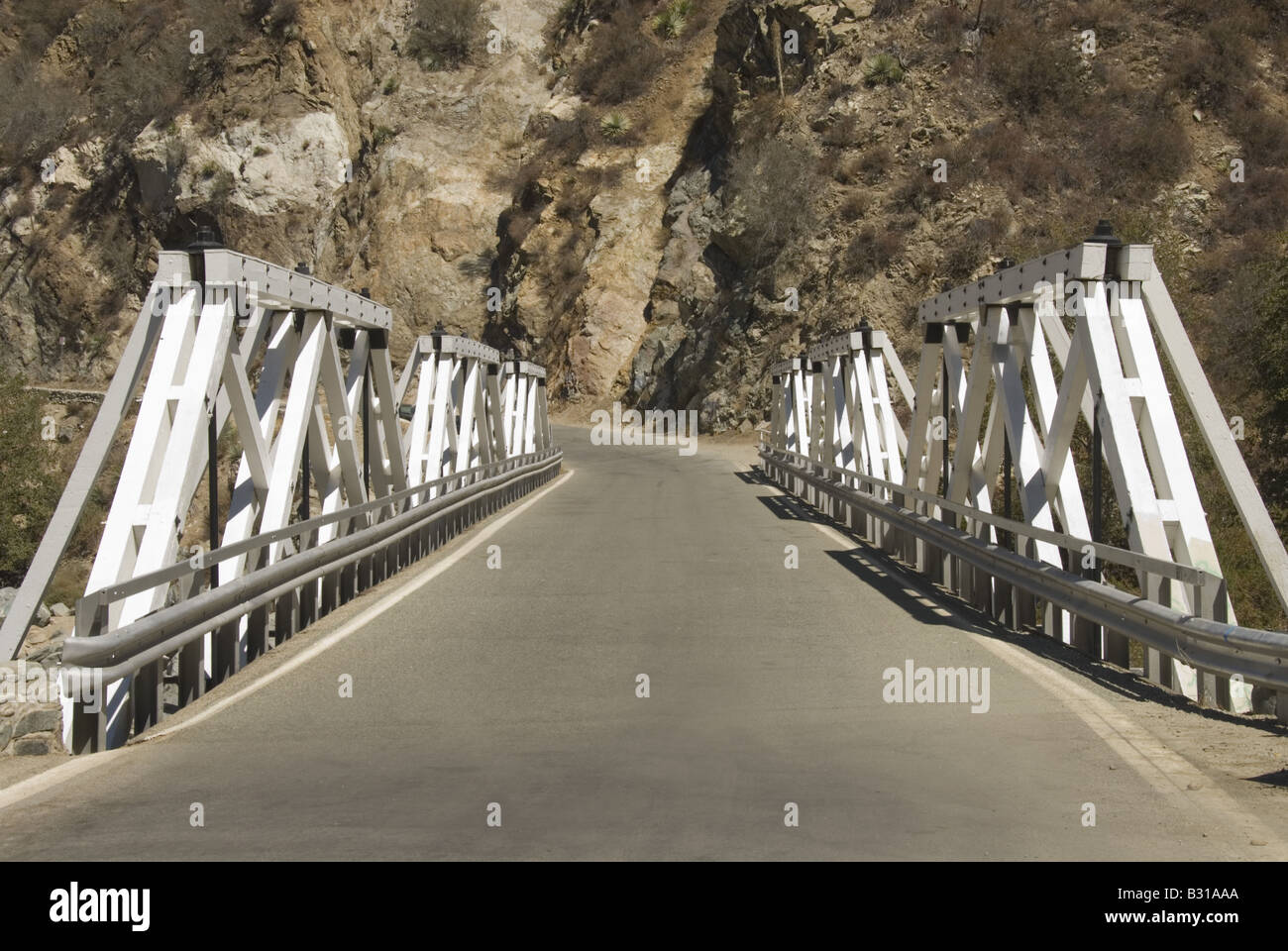 Bridge and road in mountains Stock Photo - Alamy