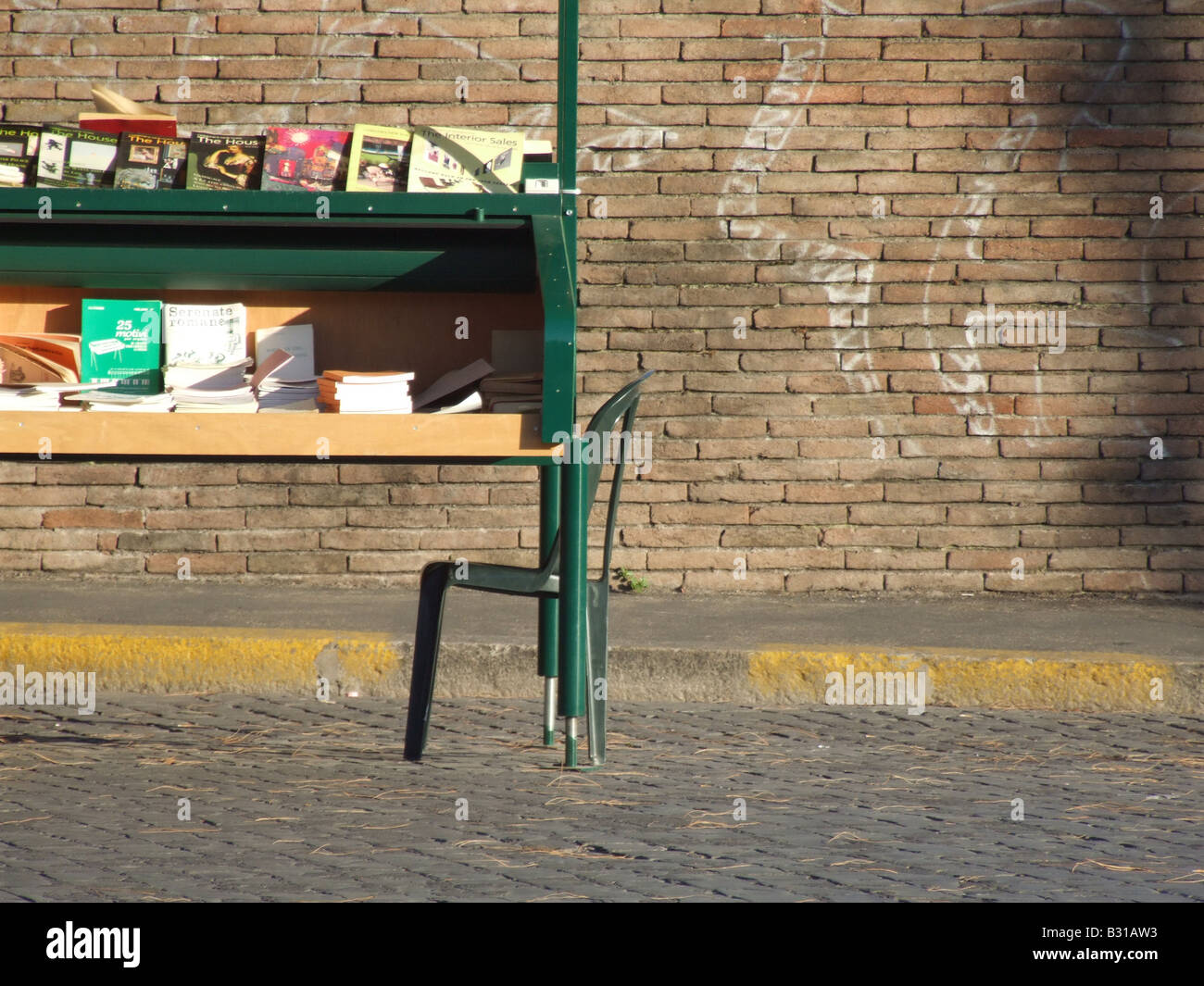 detail of open book stand outdoors in sun Stock Photo - Alamy