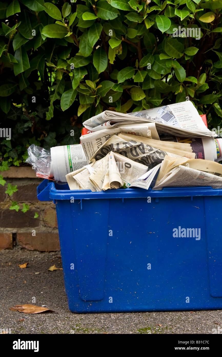 Recycling bin, UK Stock Photo - Alamy