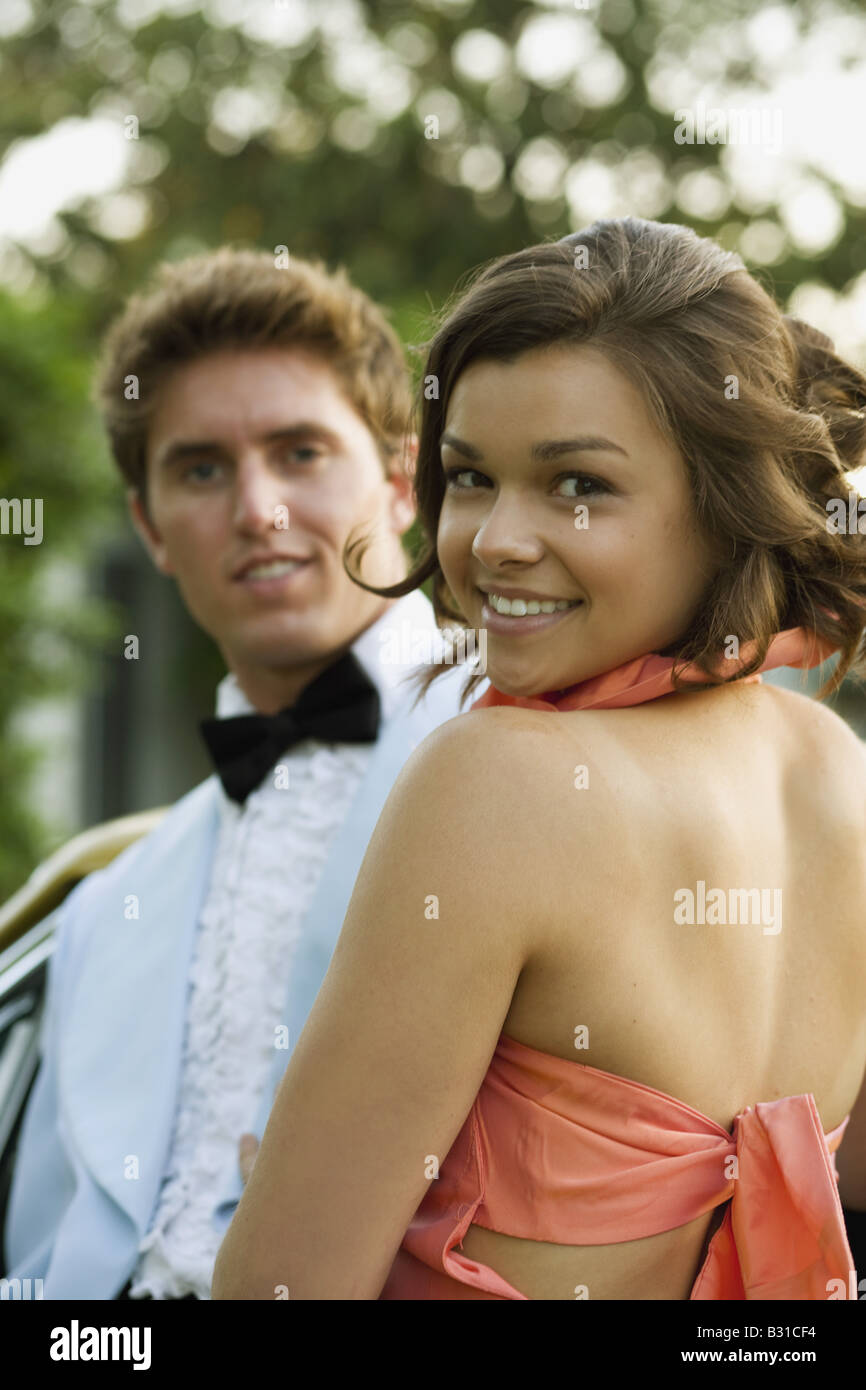 Young couple going to prom Stock Photo - Alamy