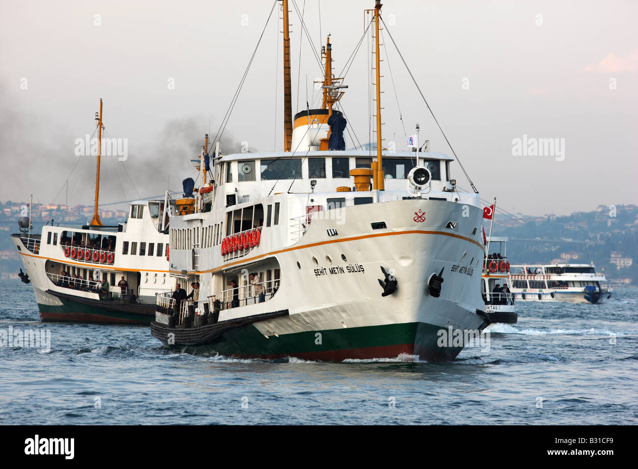 TUR Turkey Istanbul Ferry boats on the Bosporus Stock Photo - Alamy