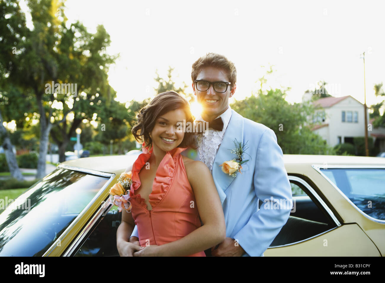 Young couple going to prom Stock Photo - Alamy