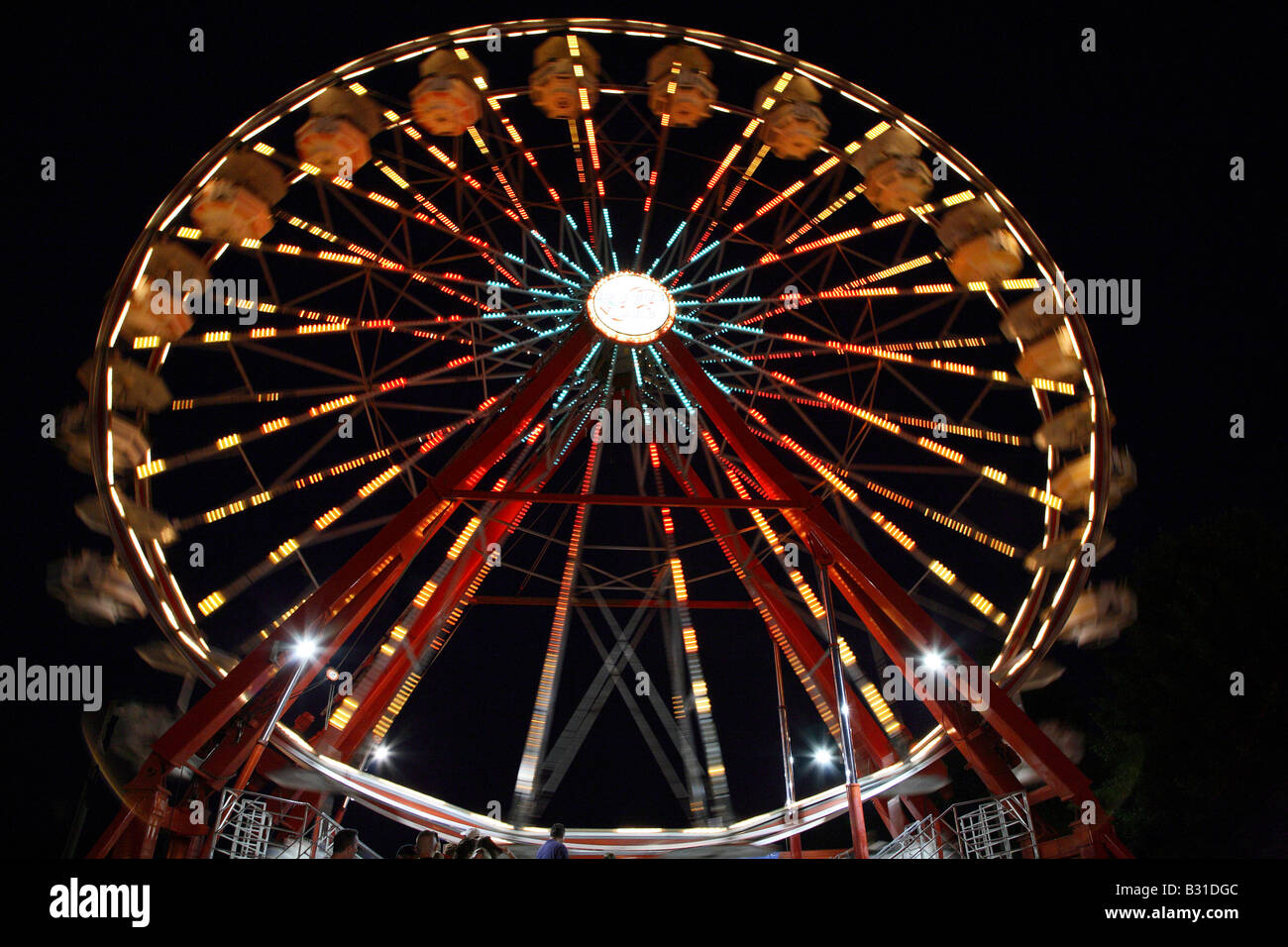 The Big Wheel / Ferris Wheel from front directly in front looking up ...