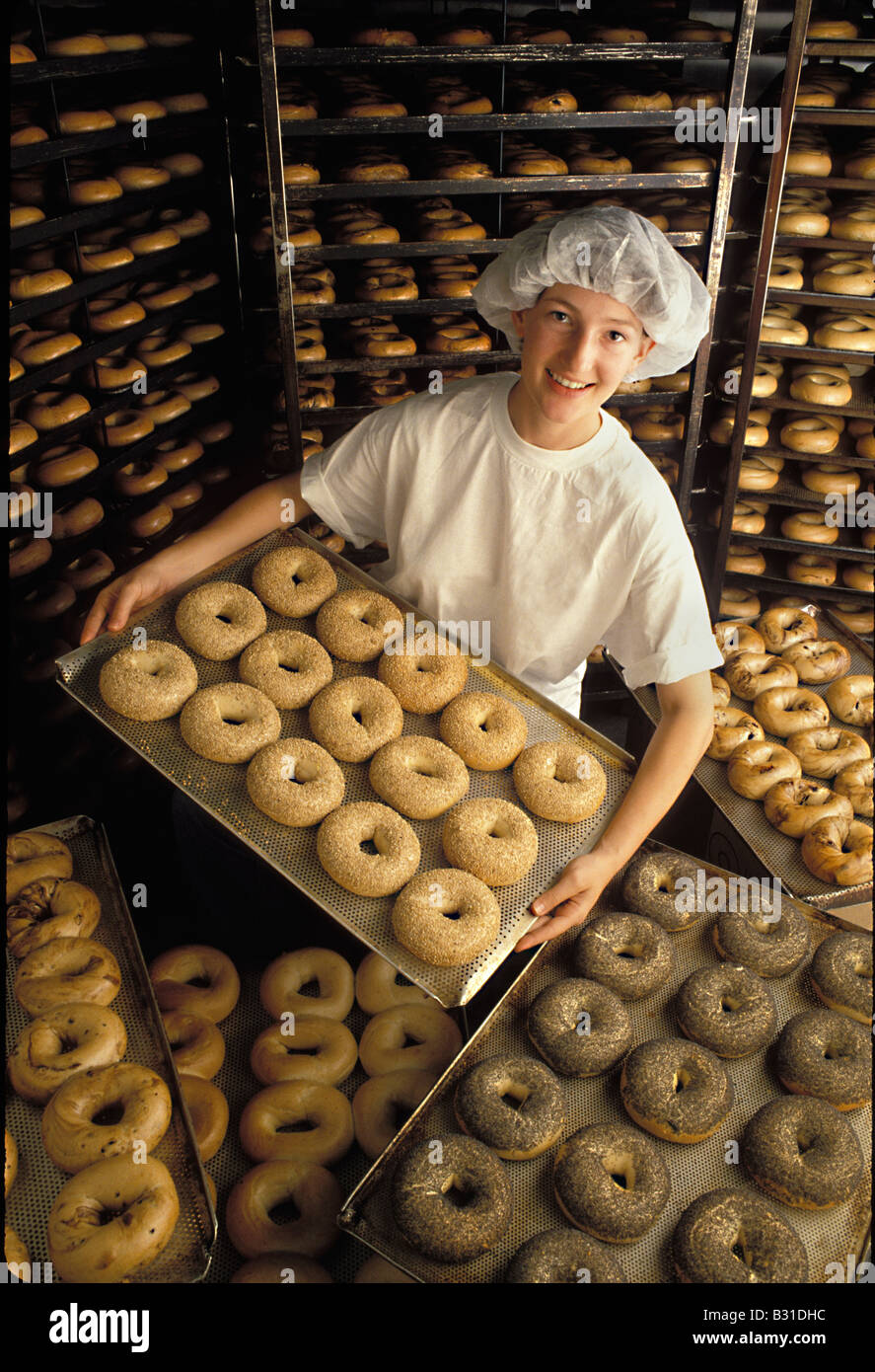 Bagel factory hi-res stock photography and images - Alamy