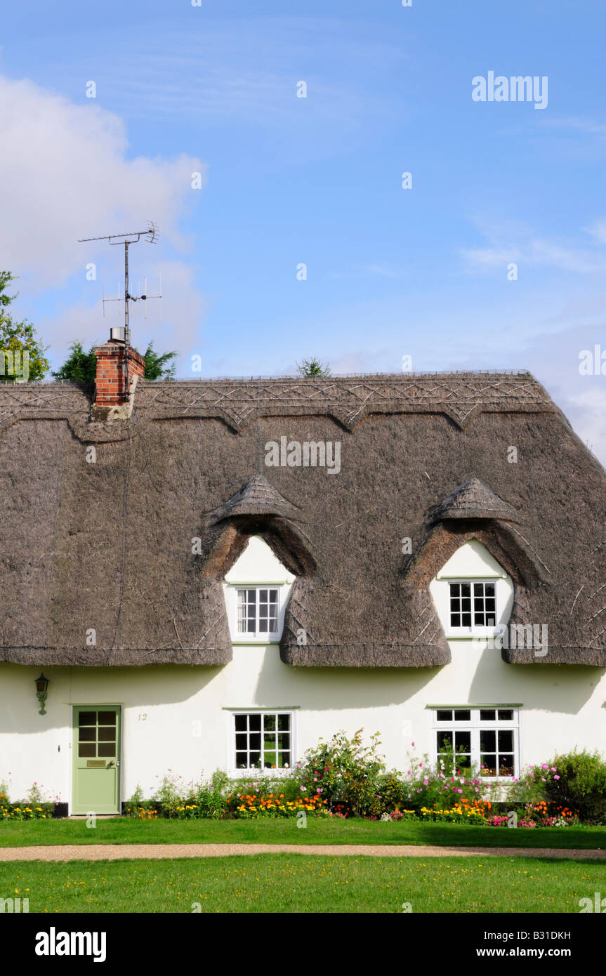 Thatched Cottage at Barrington Cambridgeshire England UK Stock Photo ...