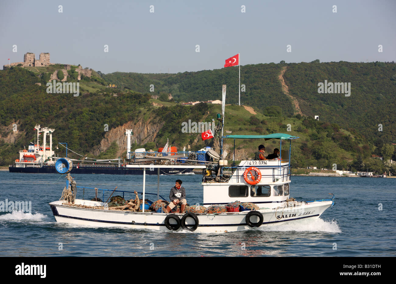TUR Turkey Istanbul Old fort near Anadolu Kavagi village at the ...