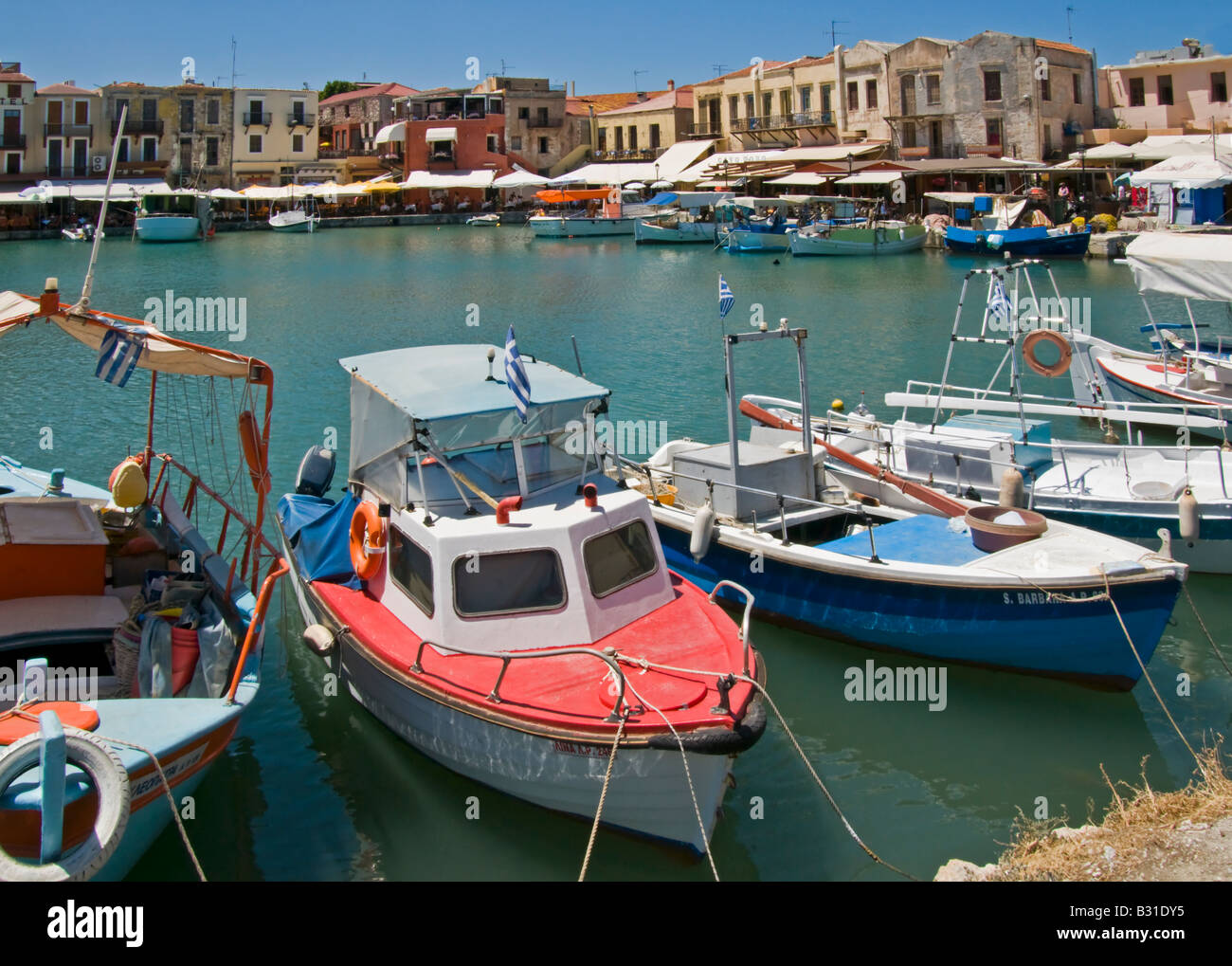 Rethimno old venetian port, crete hi-res stock photography and images ...