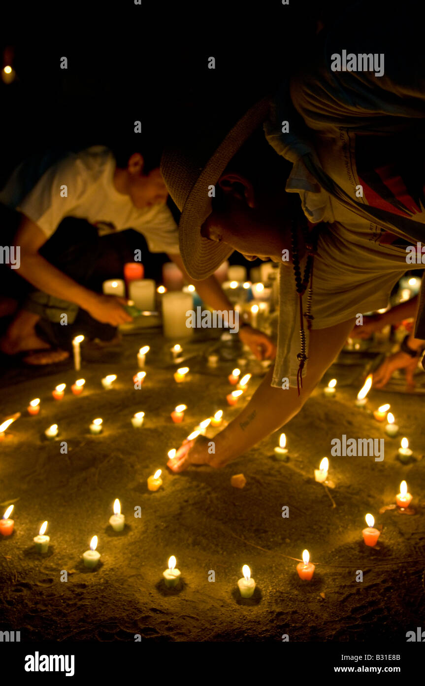 Candlelight Vigil, Free Tibet Stock Photo - Alamy