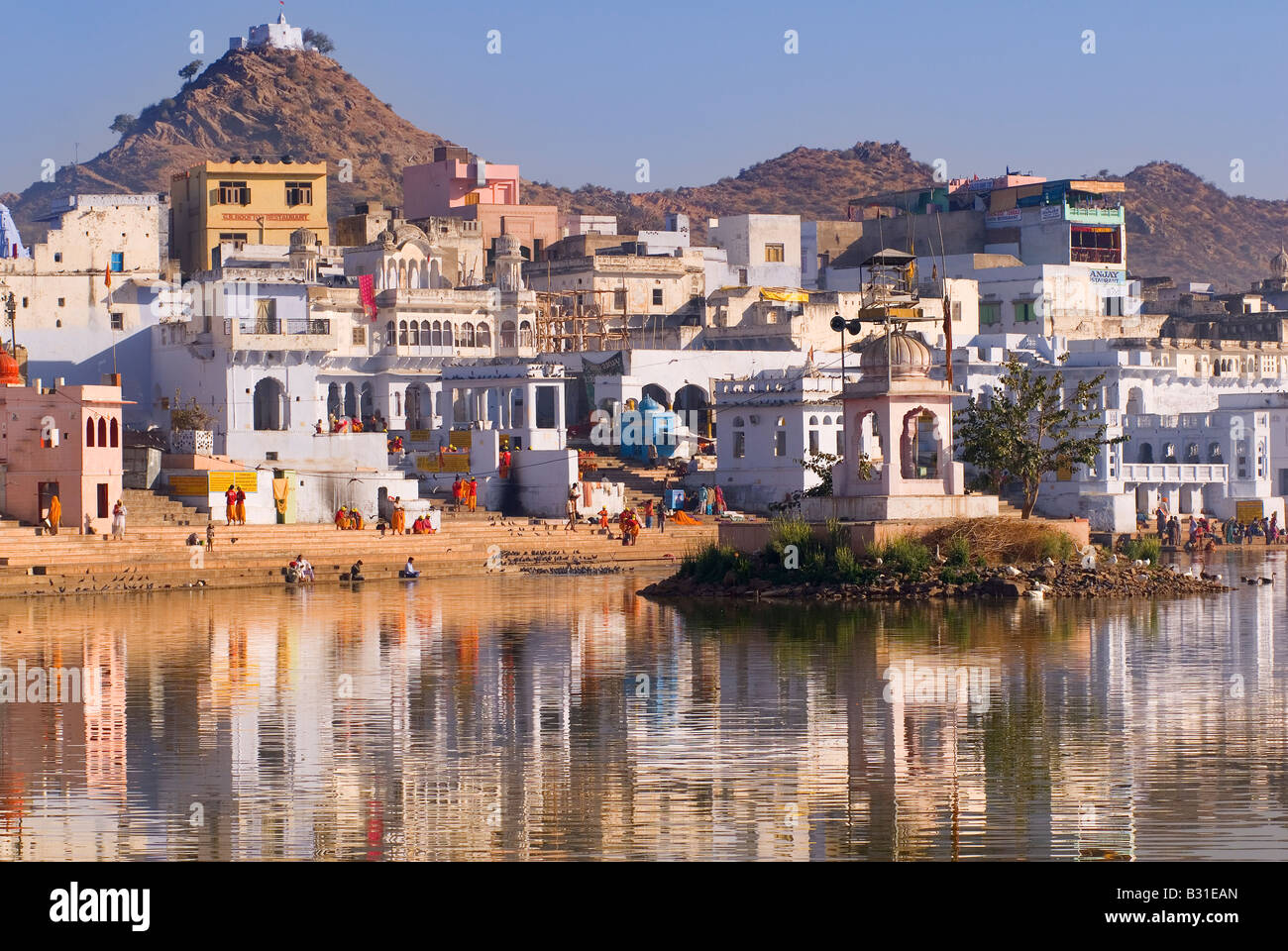 Pushkar Lake, Pushkar, Rajasthan, India, Subcontinent, Asia Stock Photo ...