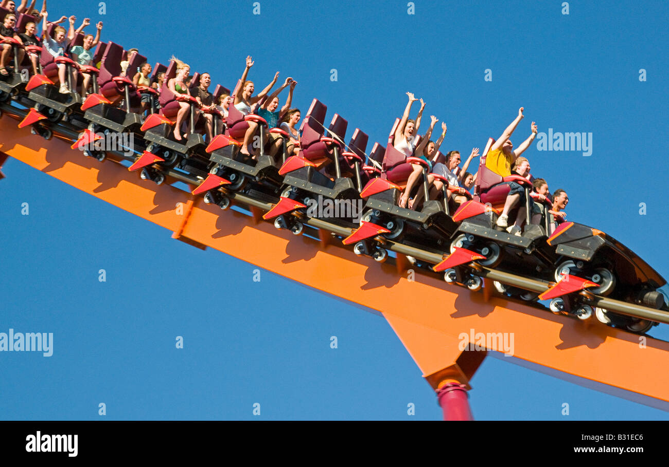 Rollercoaster car hi-res stock photography and images - Alamy
