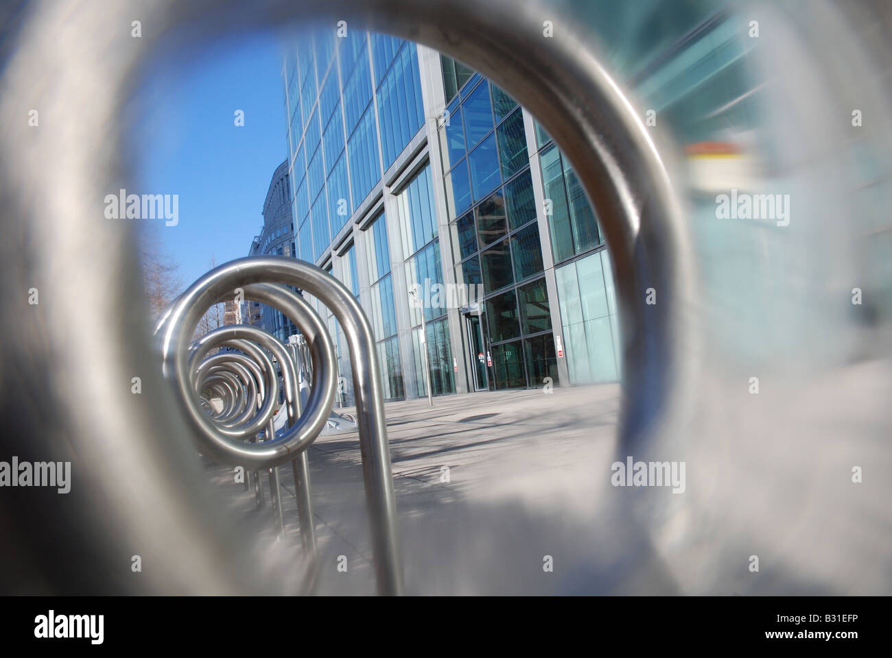 Shiny bike rack hi-res stock photography and images - Alamy