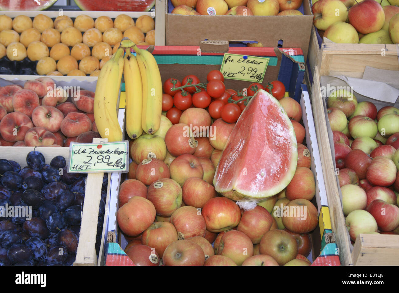 market fruit stand with various fruits. Photo by Willy Matheisl Stock ...