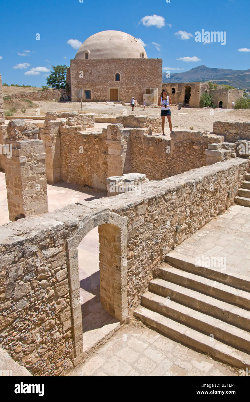 Rethymno, Crete, Greece. Fortress or Fortezza (16thC) Domed Mosque ...