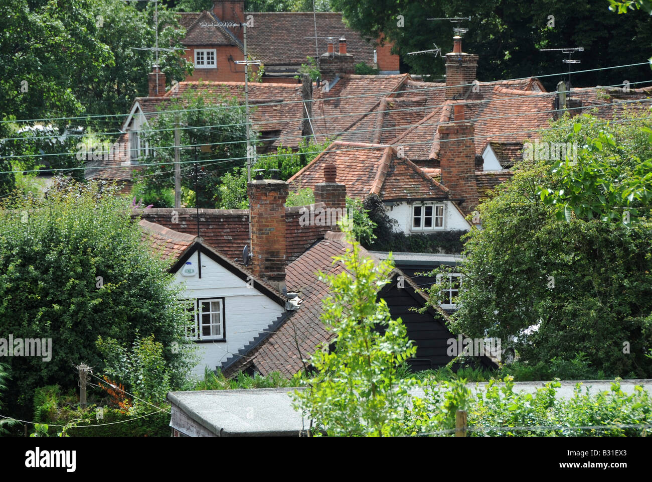 The village of Turville in Buckinghamshire used for many TV and film ...