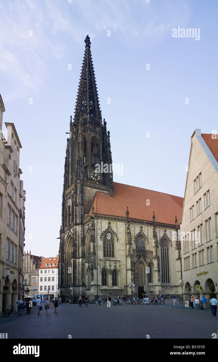 St Lambert's church Muenster Germany Stock Photo - Alamy
