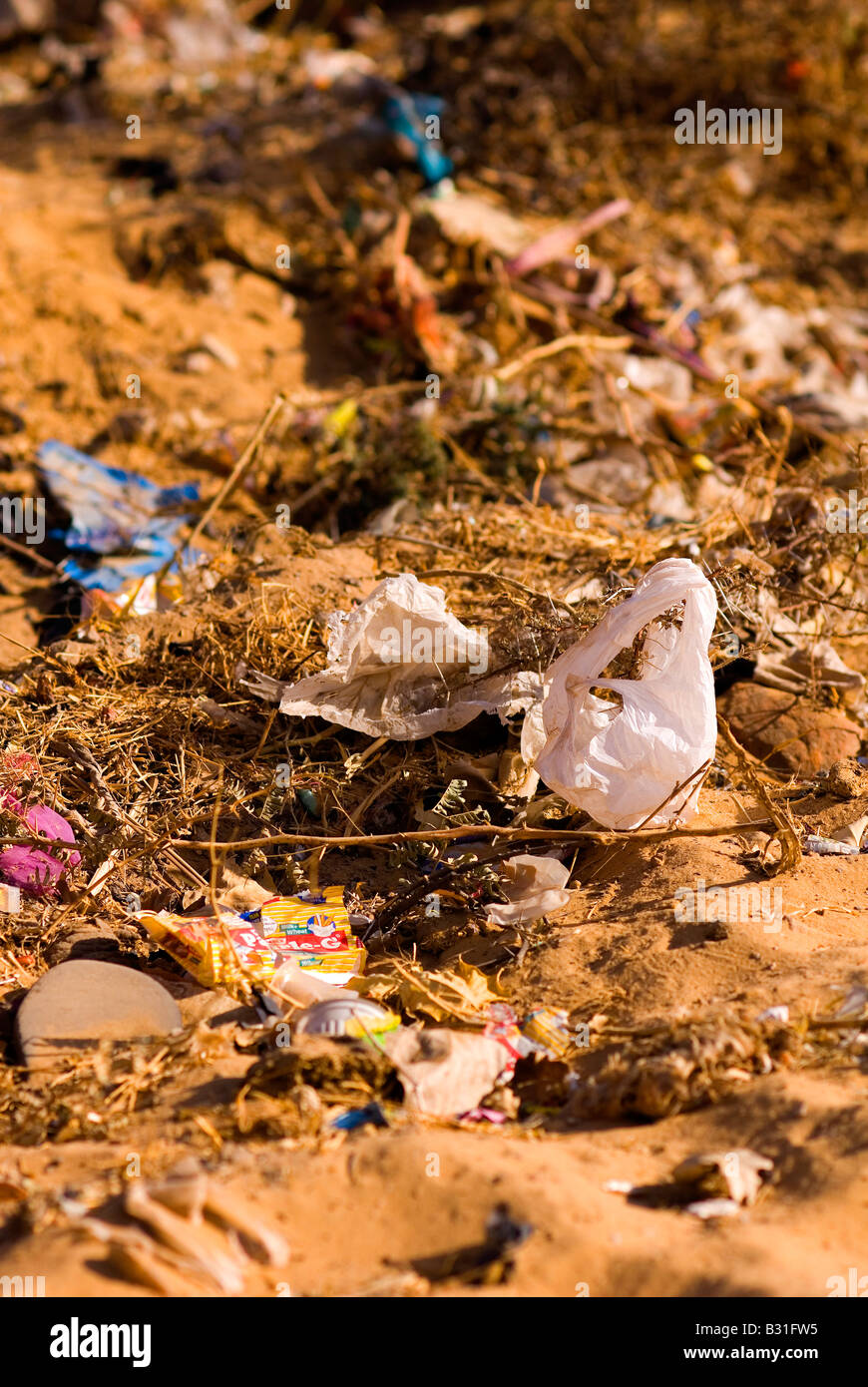 Rubbish, Pushkar, Rajasthan, India, Subcontinent, Asia Stock Photo - Alamy