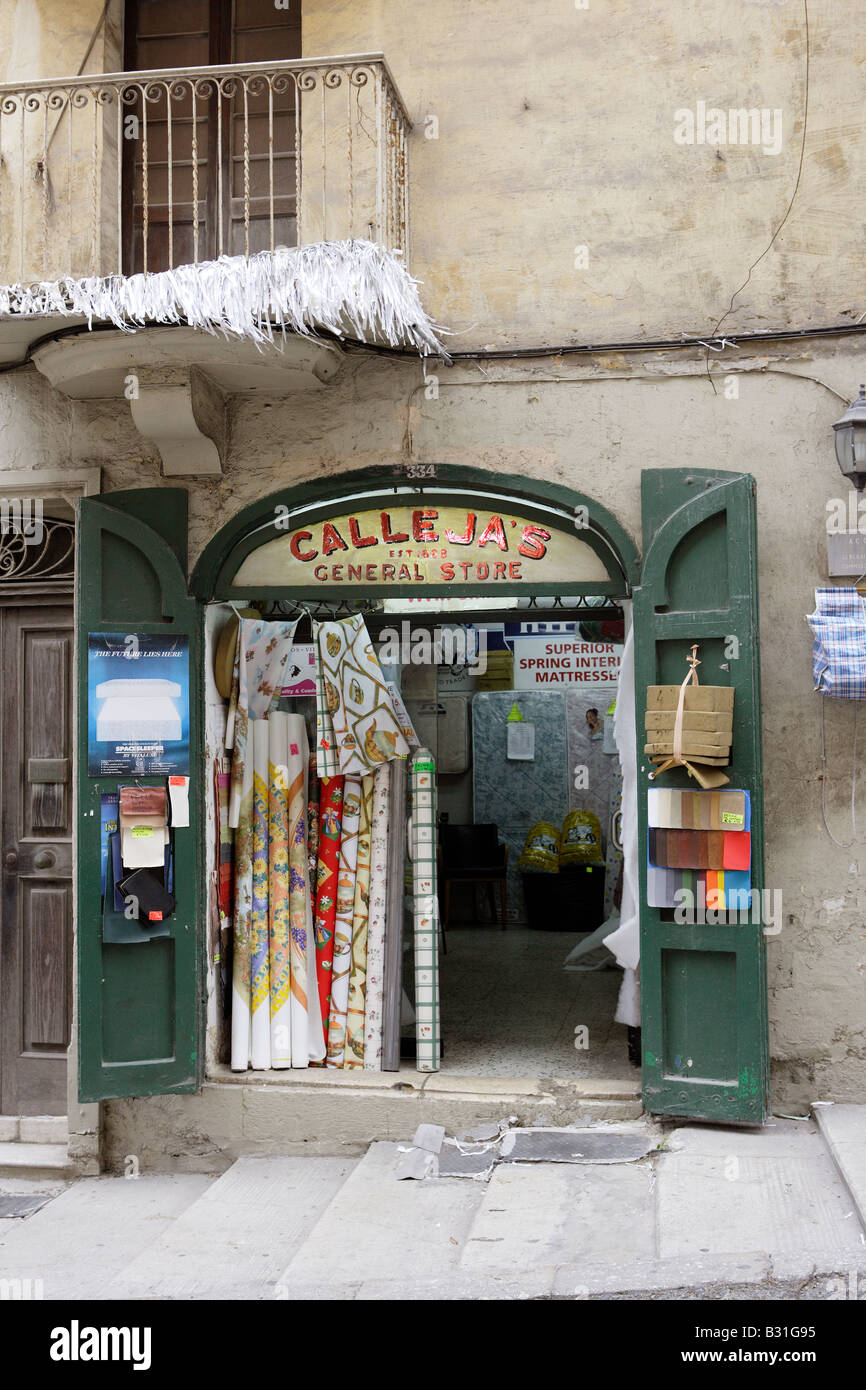 Valletta General Store, Malta Stock Photo - Alamy