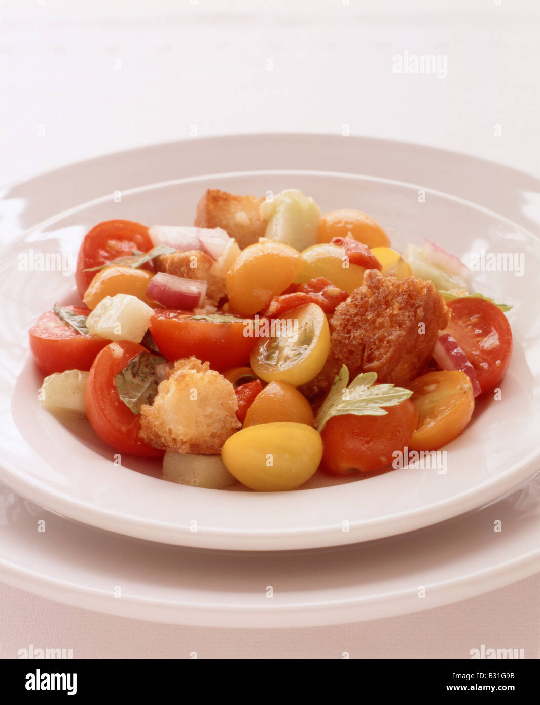 A bowl of Panzenella Stock Photo - Alamy