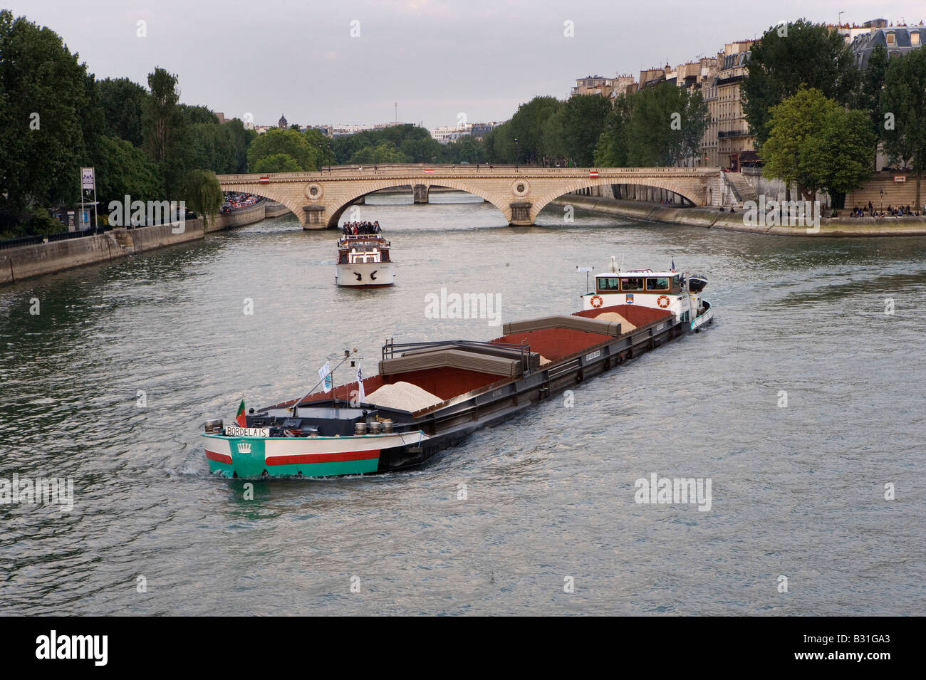 Seine River Cargo Ships High Resolution Stock Photography and Images ...