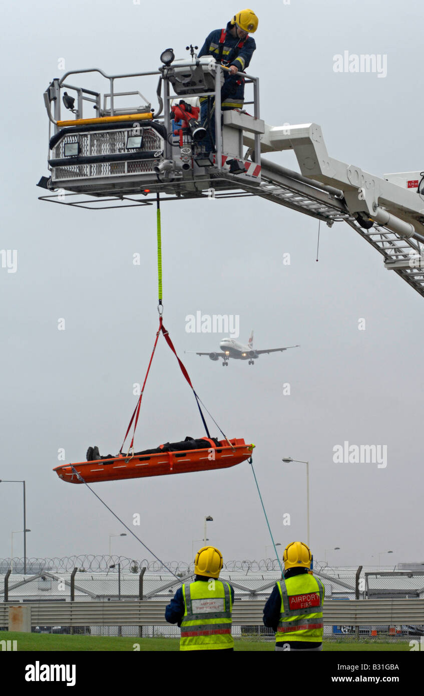 Heathrow airport fire station, London, Britain, UK Stock Photo - Alamy
